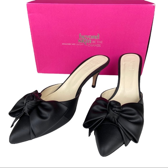 Beyond Skin | Shoes | Beyond Skin Shoes Womens 4 Black Vegan Leather ...